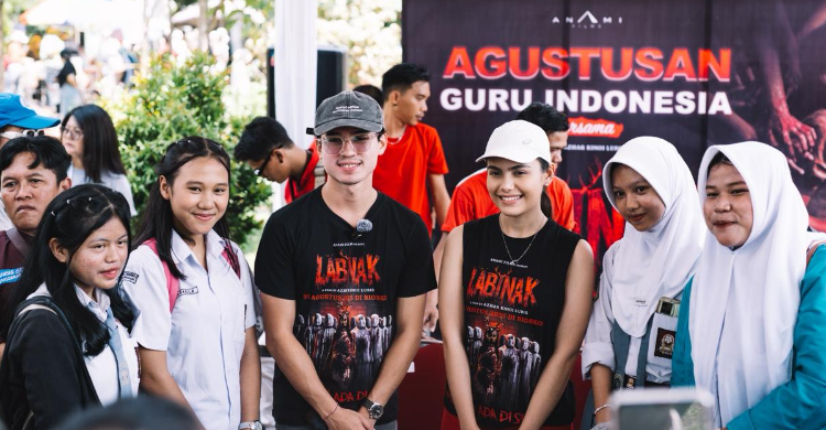 Aktor Film Labinak, Chantiq dan Giulio Ramaikan HUT Ke-80 RI Di Kota Bogor