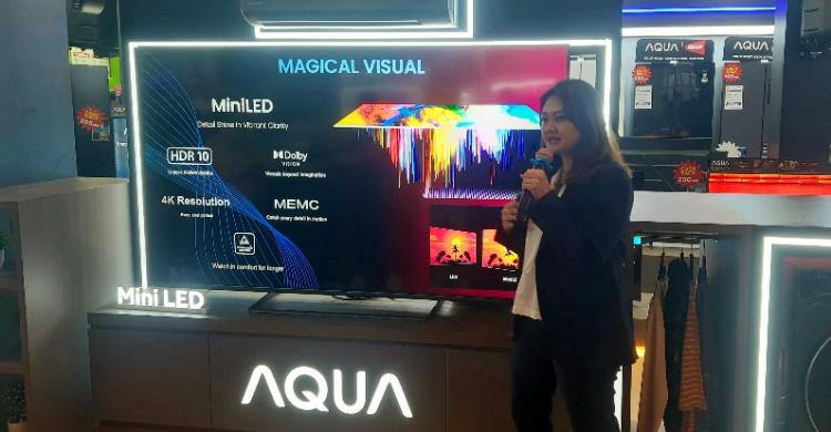 AQUA Elektronik Luncurkan TV Mini-LED 4K Baru Seri M80 di PRJ 2025