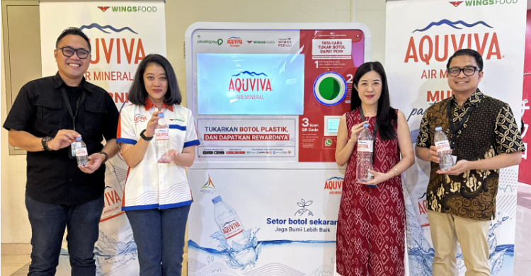AQUVIVA, Plasticpay, dan Margo City Mall Hadirkan RVM Pertama di Kota Depok