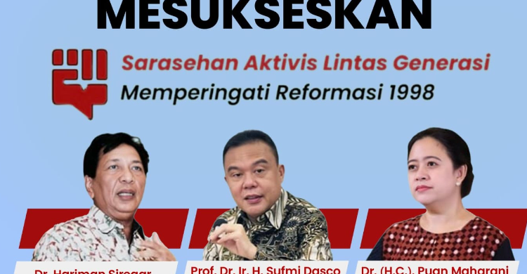 Arus Bawah Prabowo Dukung Sarasehan Aktivis 98 Bersama Puan dan Dasco