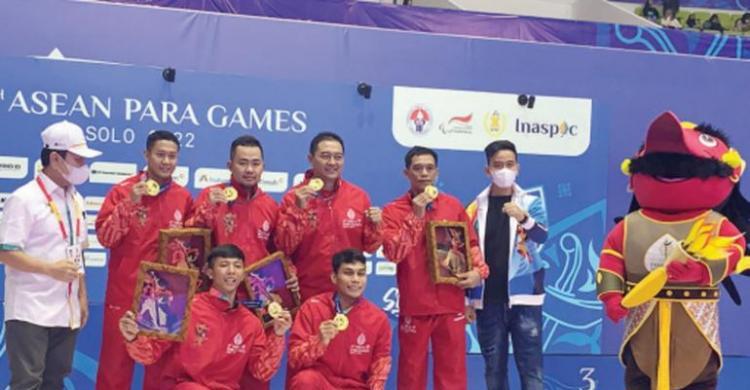 ASEAN Para Games XI 2022 Tim Bulutangkis Putra Sumbang Emas Pertama