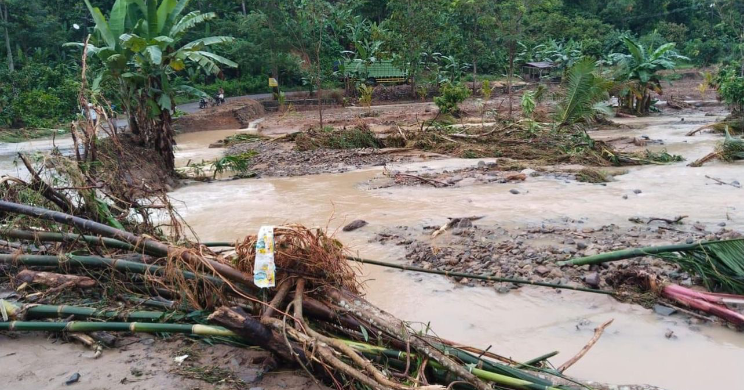 Banjir Dan Tanah Longsor Terjang Tanggamus, Satu Warga Hilang
