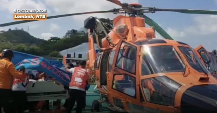 Basarnas Evakuasi Tiga Pembalap MotoGP Mandalika Pakai Helikopter