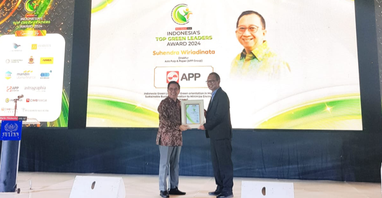 Bos APP Group Sabet Indonesia’s Top Green Leaders Award 2024