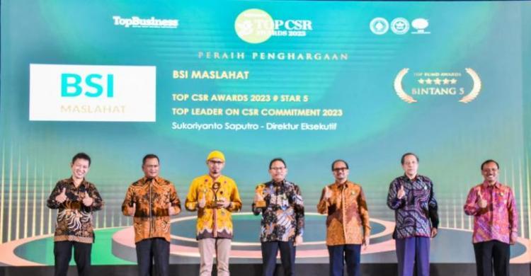 BSI Maslahat Raih 2 Penghargaan TOP CSR Award 2023