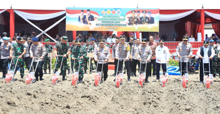 Dukung Swasembada Pangan, Kapolri Dan Panglima TNI Luncurin Gugus Tugas Polri