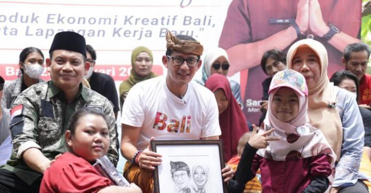 Ekonomi Bali Mulai Pulih, Sandiaga Uno Targetkan Pelaku UMKM Go Global
