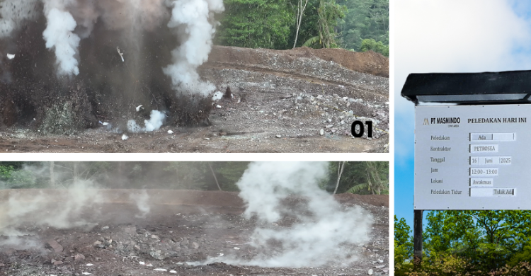 First Blasting Sukses, MDA Mantapkan Tahap Konstruksi Proyek Awak Mas