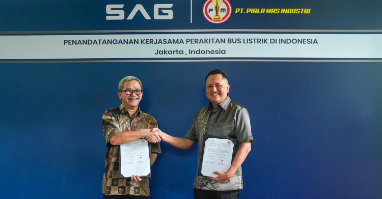 Gandeng Karoseri Piala Mas, SAG Siap Luncurkan Bus Listrik