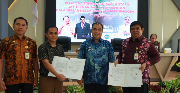 Gelar Sertijab, BBIB Singosari Kementan Teken Kerjasama Indonesia-Malaysia