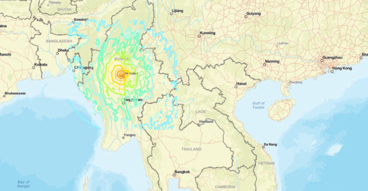 Gempa 7,7 SR Guncang Myanmar, Getaran Terasa Hingga Thailand Dan China