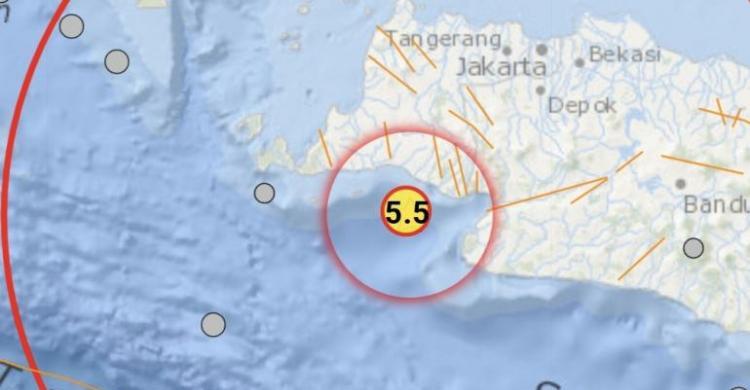 Gempa M5,5 Guncang Bayah Banten, Tidak Berpotensi Tsunami