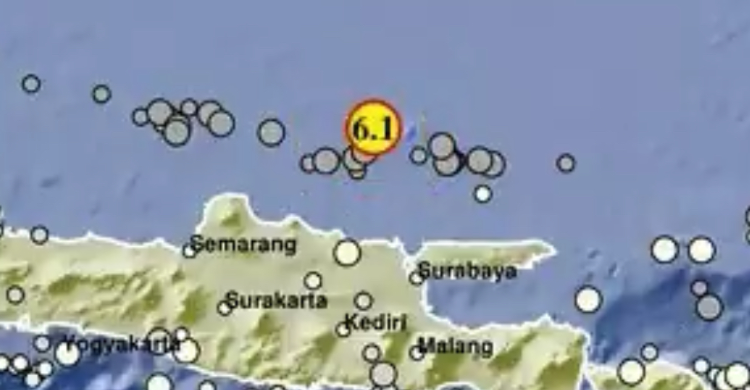Gempa M6,1 Guncang Tuban Jawa Timur, Tidak Berpotensi Tsunami