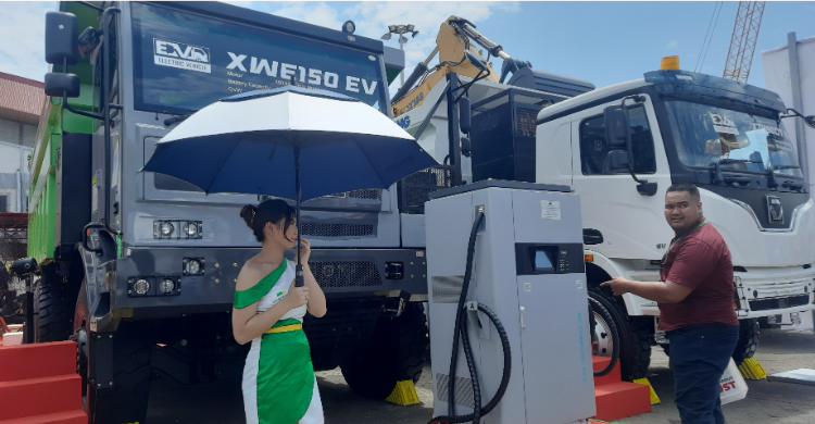GMM dan PMM Kenalkan Dua Truk Listrik Terbaru di Indonesia Mining 2024