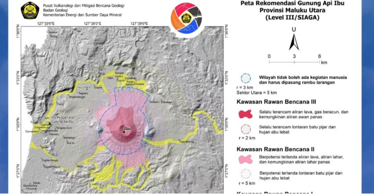 Gunung Ibu Di Halmahera Naik Status Jadi Level III (Siaga)