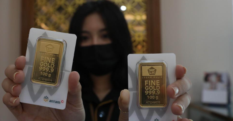 Harga Emas Pagi Ini Rp 1.075.000 Per Gram