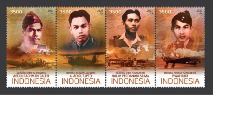 Hari Pahlawan, Pos Indonesia Abadikan 4 Pemuda Perintis TNI AU dalam ...