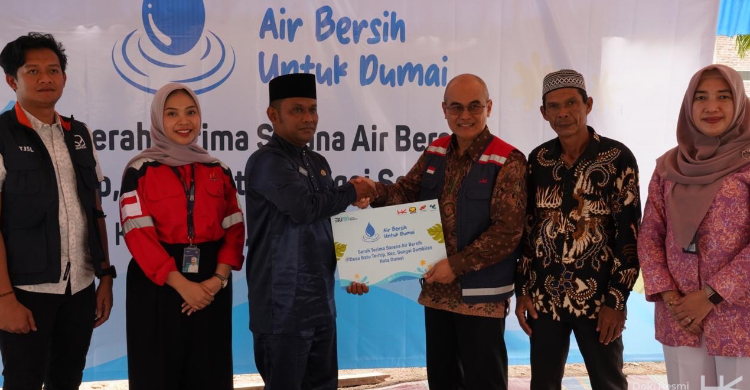 Hutama Karya Sediakan Sarana Air Bersih Di Desa Batu Teritip Dumai