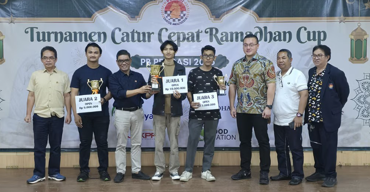 IM Nayaka Budhidarma Juara Kategori Open Turnamen Catur Ramadan Cup 2025