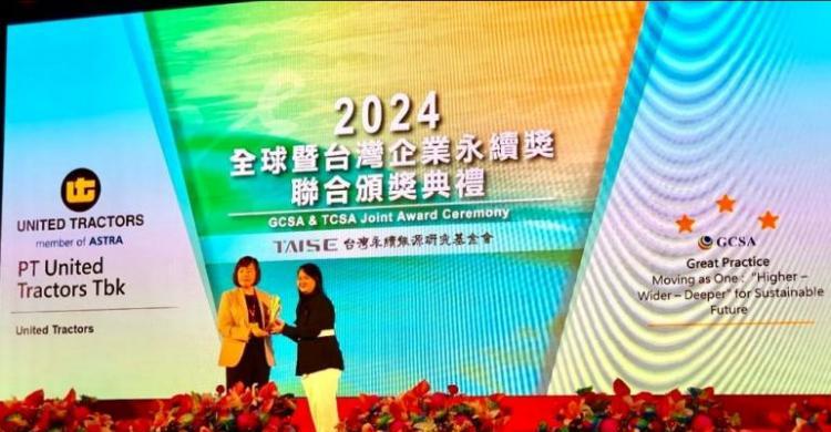 United Tractors Raih Penghargaan Global Corporate Sustainability Award 2024