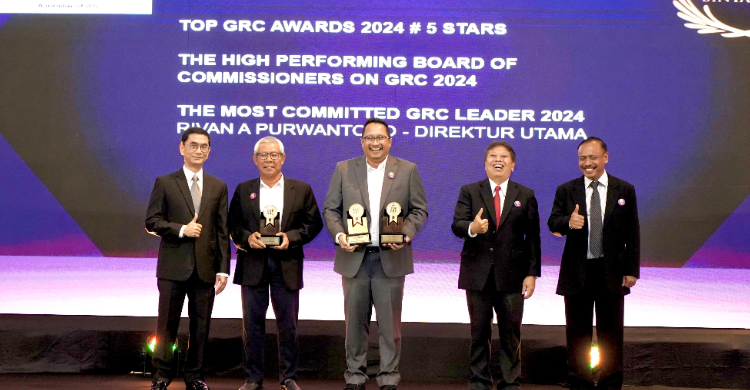 Jasa Raharja Raih 3 Penghargaan dalam Ajang TOP GRC Award 2024