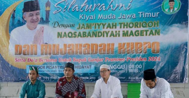 Kiai Muda Jatim Dukung Ganjar Silaturahmi Dengan Jemaah Tarekat Naqsyabandiyah