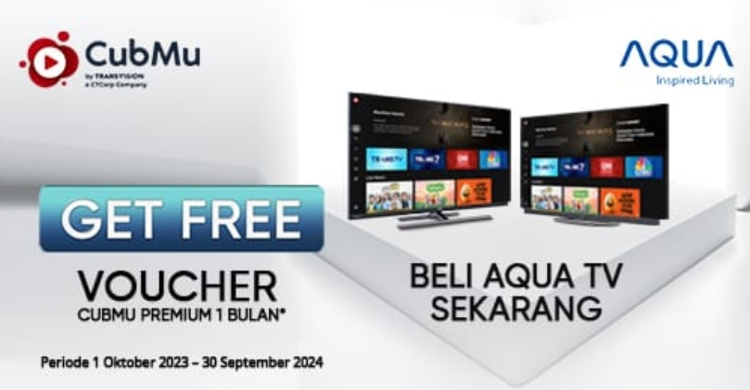Kolaborasi AQUA TV dan Transvision Jadikan Nonton CubMu Jadi Lebih Seru