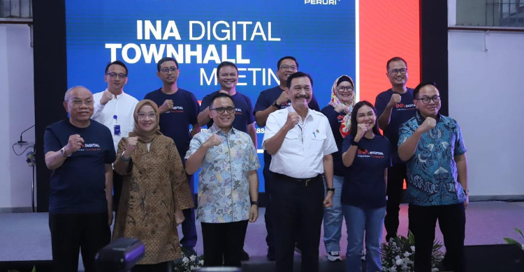 Kunjungi Peruri, Menteri Luhut Cek Area Kerja Ina Digital Jadi Pusat ...