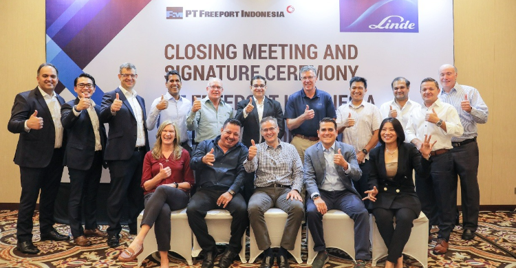 Linde Indonesia Teken Persetujuan Pasokan Gas Ke Freeport