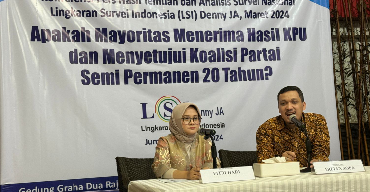 LSI Denny JA: 89,8 Persen Terima Hasil Pemilu