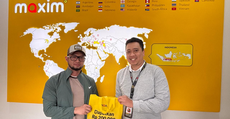 Maxim Tebar Apresiasi, Pelanggan Setia Nikmati Saldo Perjalanan Gratis