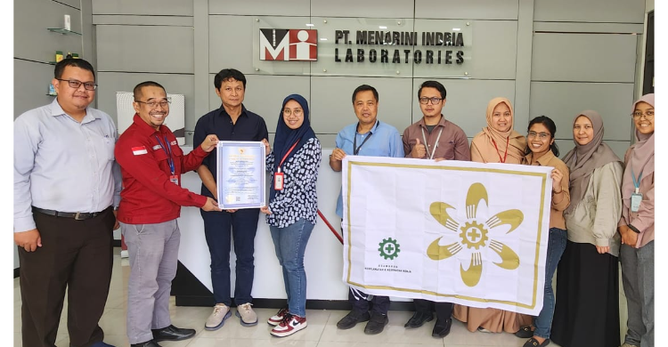 Menarini Indria Laboratories Raih Penghargaan Bendera Emas SMK3