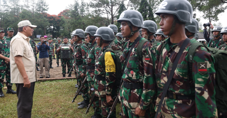 Menhan Tinjau Proses Pendidikan di Secata Rindam XIV/Hasanuddin