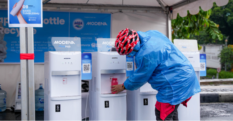 MODENA Pure Hub Sediakan Fasilitas Isi Ulang Air Minum Gratis di CFD