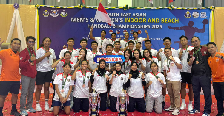 Pakai Biaya Sendiri, Tim Handball Indonesia Raih Perunggu Di Thailand