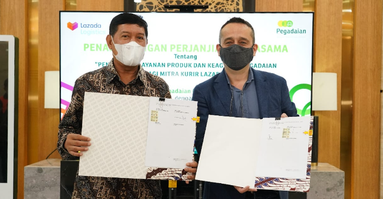 Pegadaian Ajak 20 Ribu Kurir Lazada Jadi Agen