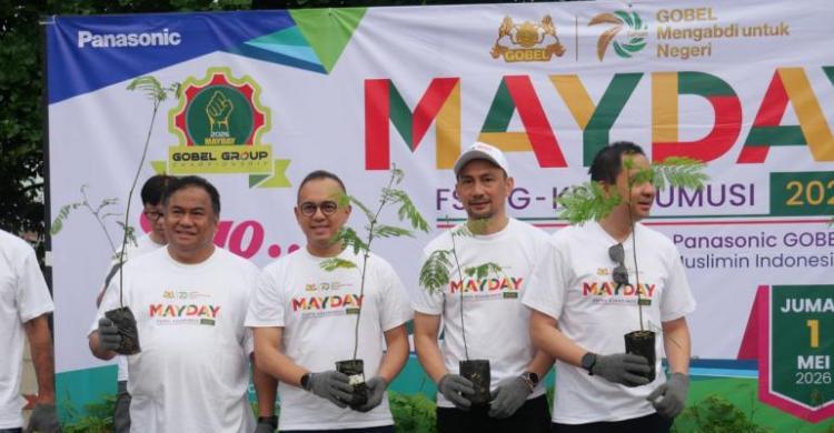 Peringati May Day, Panasonic Gobel Group Tanam 1.500 Pohon