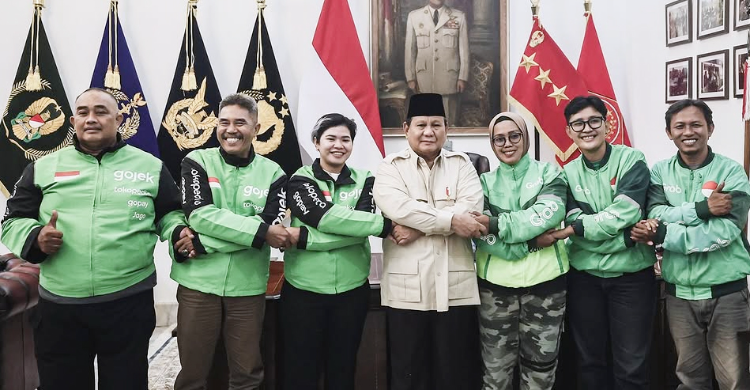 Perintahkan Gojek Dan Grab Kasih THR Prabowo Bahagiakan Tukang Ojek