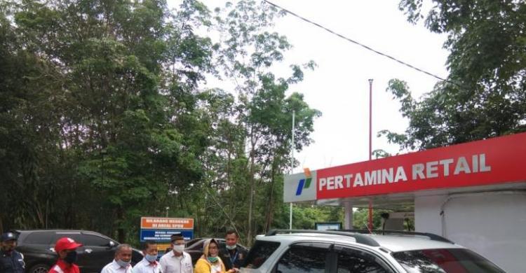 Pertamina Dirikan SPBU Modular di Universitas Riau