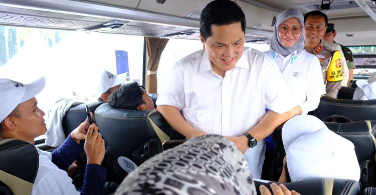 Peruri Berangkatkan 700 Pemudik Secara Gratis ke 3 Kota di Jawa Tengah