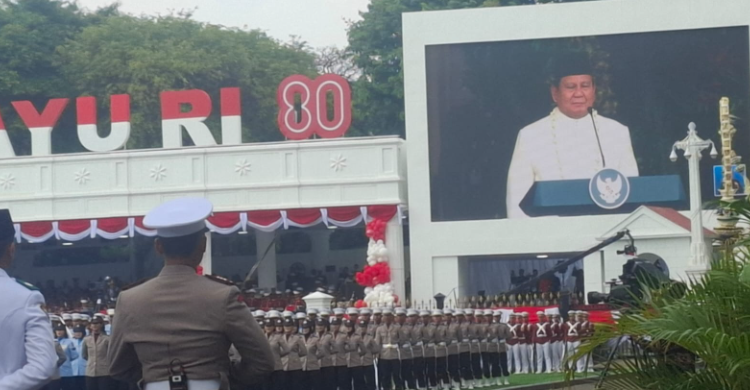 Prabowo Pimpin Perdana Upacara Detik-Detik Proklamasi HUT Ke-80 RI