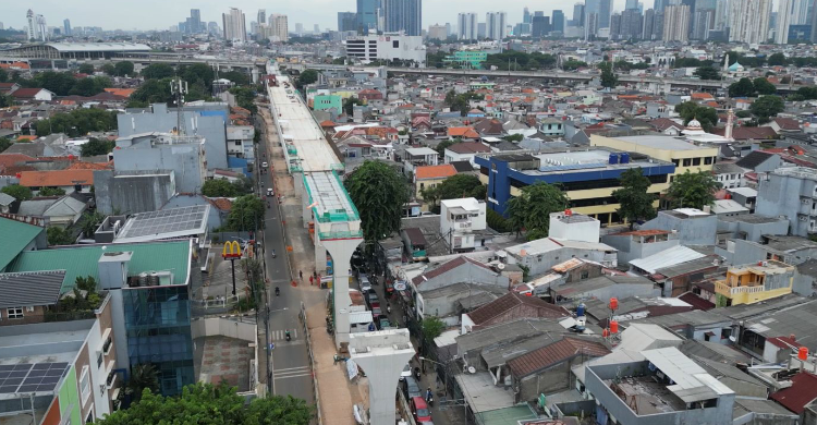 Progres Konstruksi 42,3 Persen, Proyek LRT Jakarta Diyakini Selesai ...