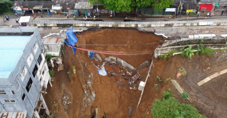 PUPR Gercep Bangun Jembatan Bailey Akibat Longsor di Bogor