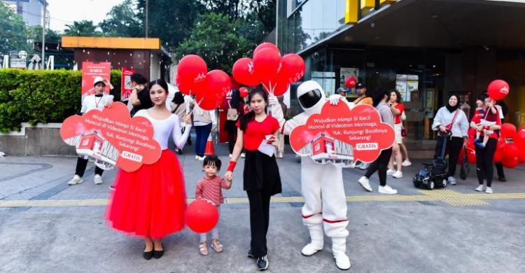 Rayakan Hari Anak, Morinaga Hadirkan Door of Future AI Di CFD Jakarta