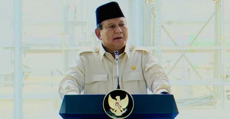 Resmikan Pabrik Emas Freeport Di Gresik, Prabowo Cerita Angka Keramat 08