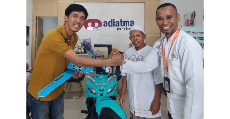 Semangati Dai Berdakwah di Daerah Terpencil, BMH Sulteng Berikan Motor