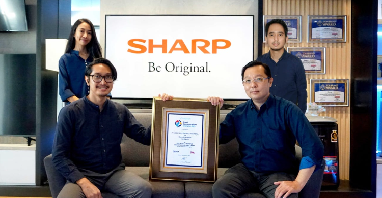 Sharp Indonesia Raih Predikat Merek Paling Kreatif 2021