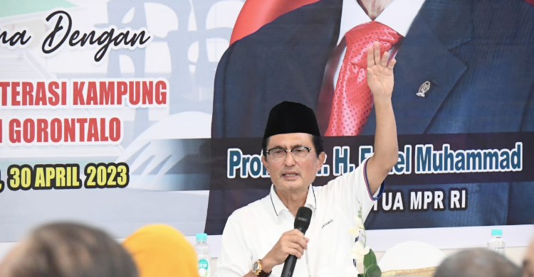 Sosialisasi Empat Pilar Di Gorontalo Fadel: Lebaran Momen Tepat Implementasikan Pancasila