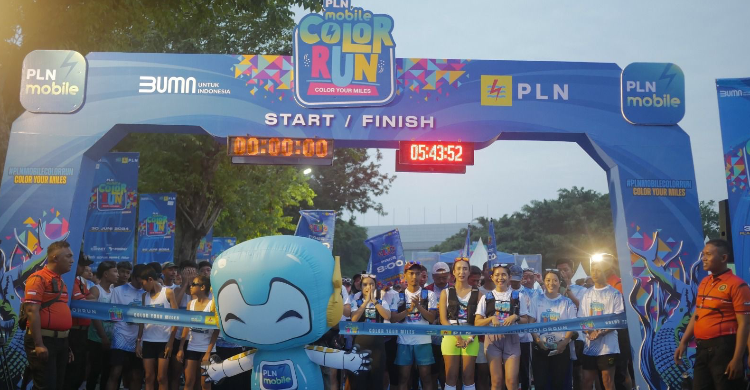 Sukses Digelar, PLN Mobile Color Run 2024 Diikuti 1.500 Pelari