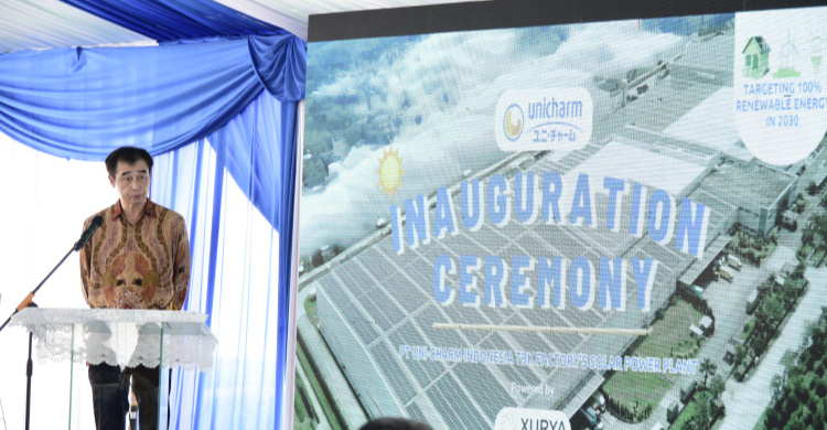 Uni-Charm Indonesia Resmikan PLTS Terbesar Produsen Produk Fast Moving